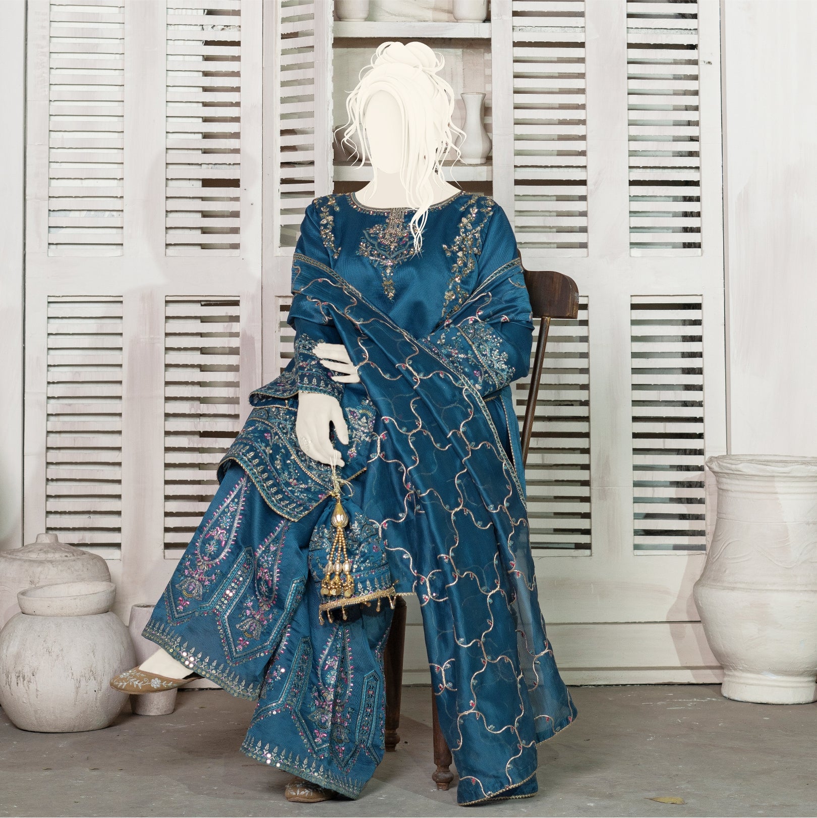 Tara Zinc - 3pc Ready to wear Dress By Zariya Clothing